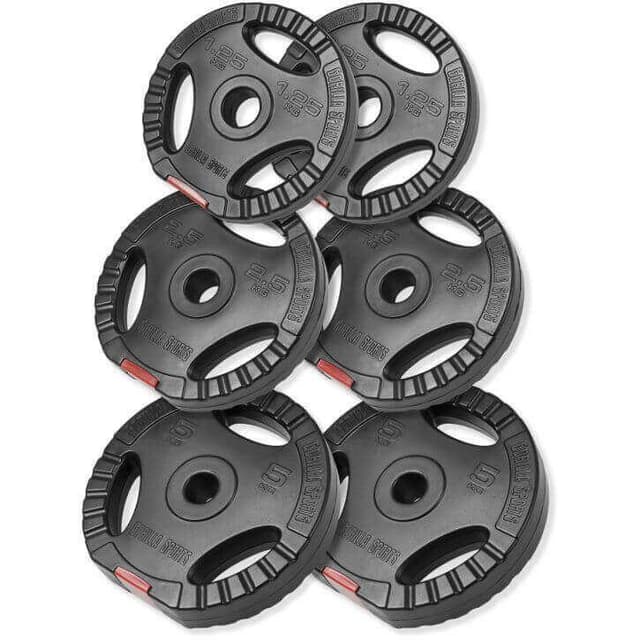 Gorilla Sports Vektskiver PRO Trigrip - 17,5kg - Elkjøp | Elkjøp