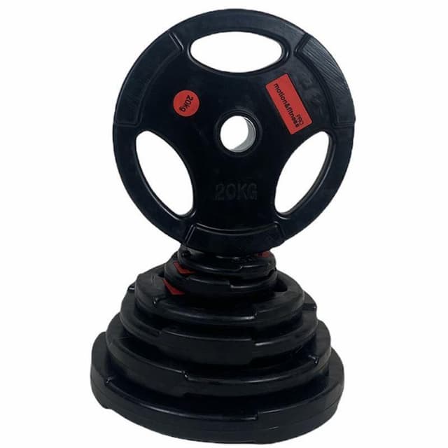 Motion & Fitness PRO Int.Viktskiva, Viktskivor Gummerade 20 kg ...