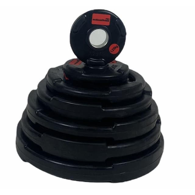 Motion & Fitness PRO Int.Viktskiva, Viktskivor Gummerade 1,25 kg ...