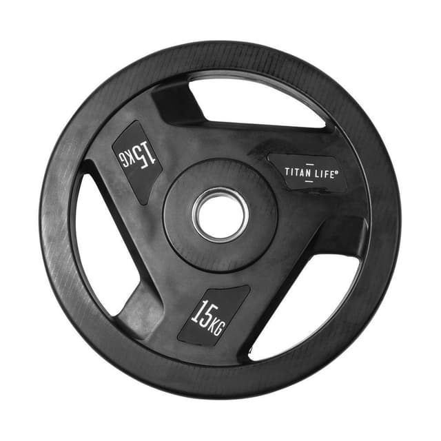 TITAN LIFE PRO Weight Disc Rubber 50 mm 15 kg - Elkjøp | Elkjøp