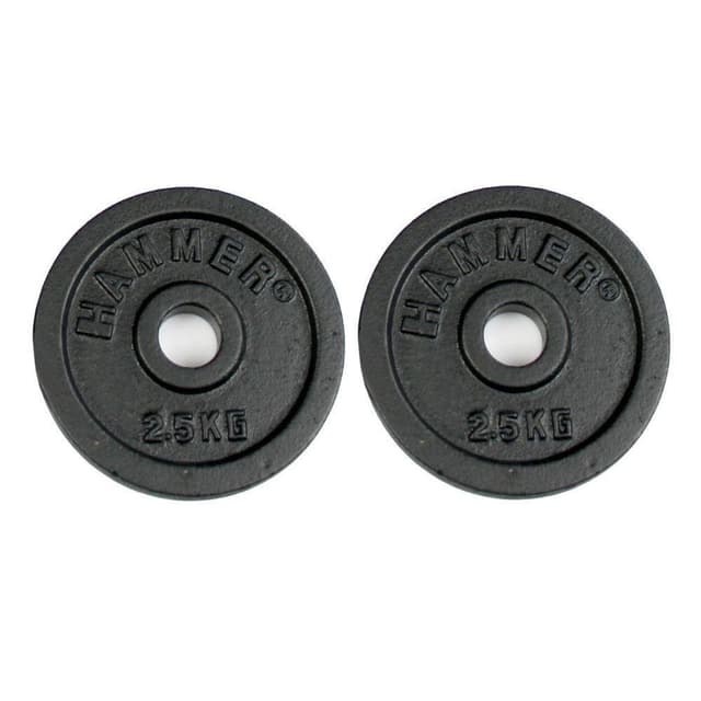 Hammer Sport Hammer Weight Discs 30 mm 2 x 2,5 kg - Elkjøp | Elkjøp