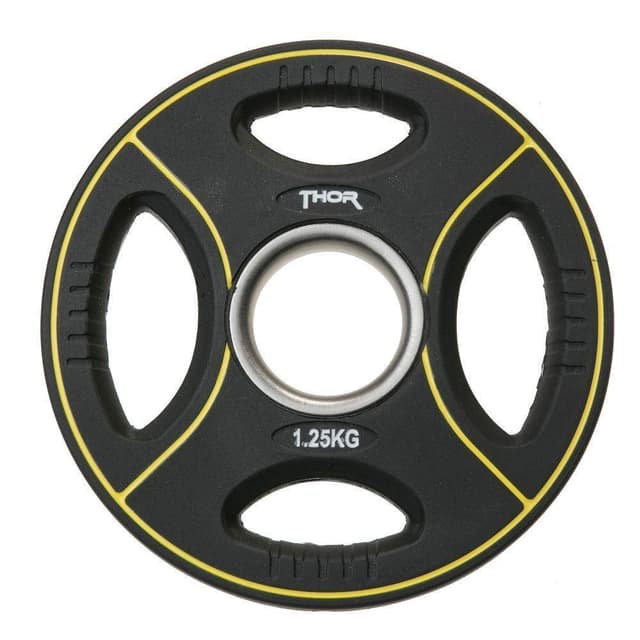 Thor Fitness Svarta PU Viktskivor, Viktskiva Gummerad 1,25 kg ...