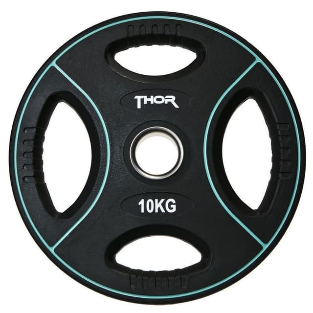 Thor Fitness Svarta PU Viktskivor, Viktskiva Gummerad 10 kg ...