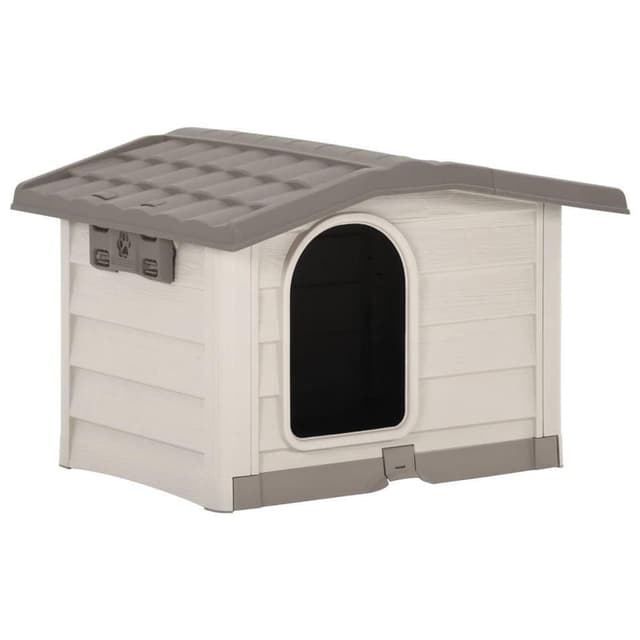 vidaXL Hundkoja beige och brun 89x75x62 cm - Elgiganten