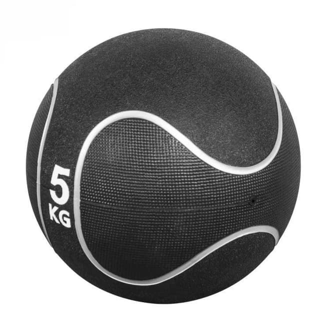 Gorilla Sports Medisinball Svart/Sølv 5 kg - Elkjøp