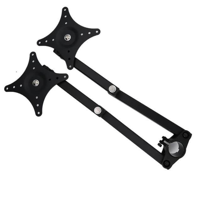 Dobbel skjermstativ for skrivebord 10 - 32 ""svart - Elkjøp | Elkjøp