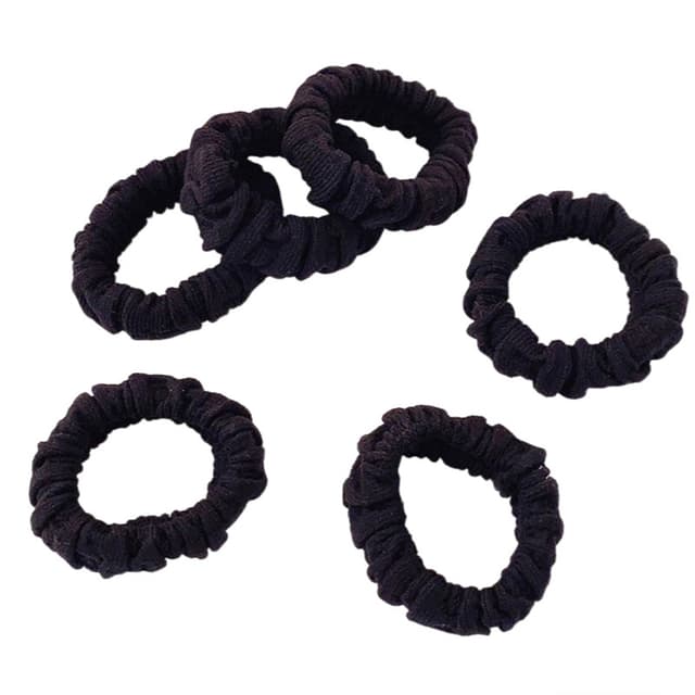 Hair Scrunchies 6-pack Svart - Elgiganten - Elgiganten