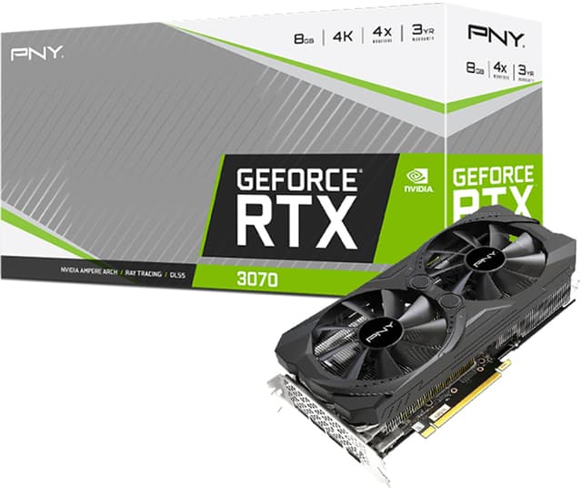 PNY GeForce RTX™ 3070 8GB UPRISING Dual Fan LHR | Elgiganten | Elgiganten