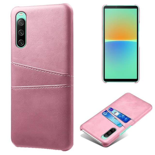 SKALO Sony Xperia 10 IV PU-Läder Korthållare Skal - Roséguld ...