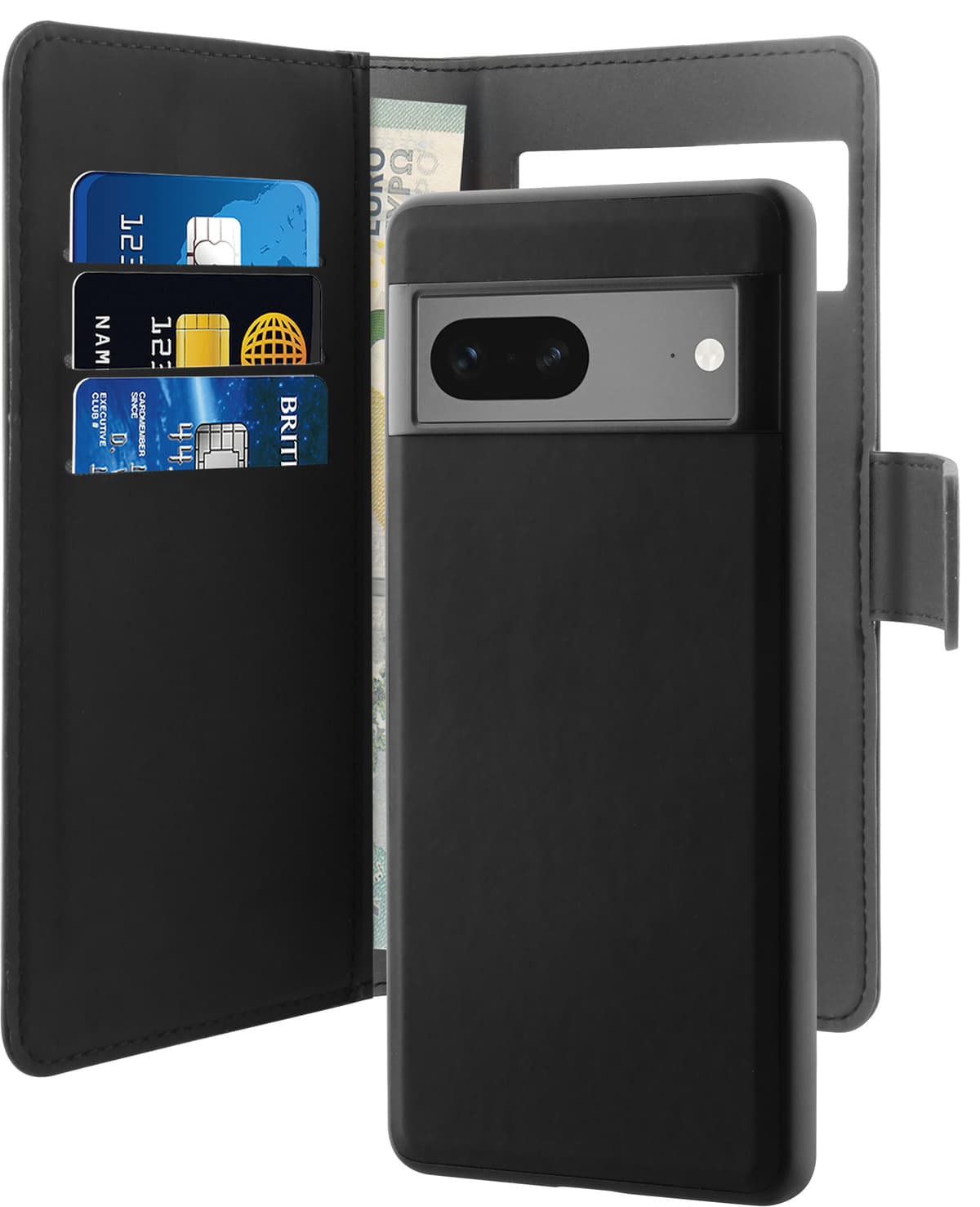 Puro 2-i-1 Google Pixel 7 lommebokdeksel (sort) - Elkjøp | Elkjøp