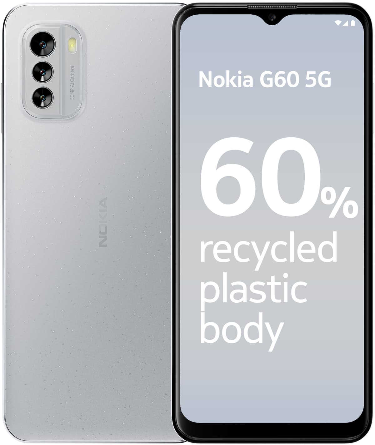 Nokia G60 5G smarttelefon 4/64GB (grå) - Elkjøp