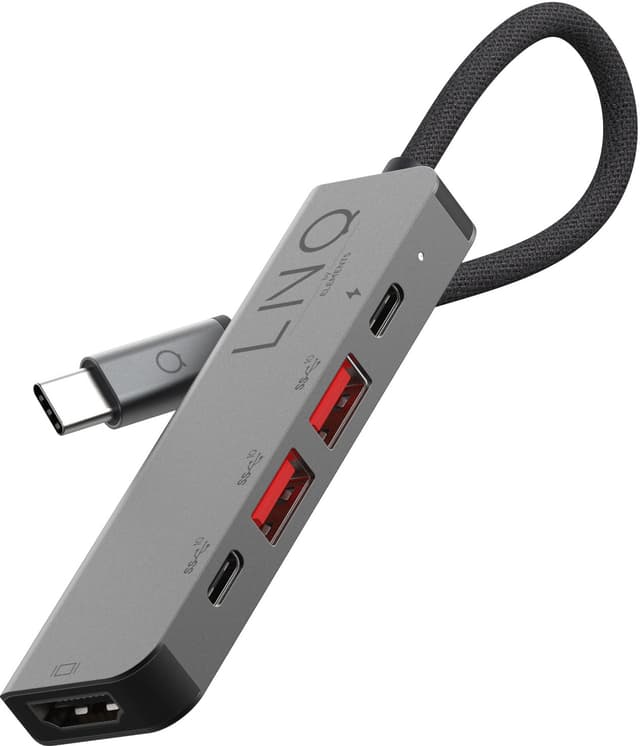 LinQ 5-i-1 Pro multiport adapter - Elkjøp | Elkjøp