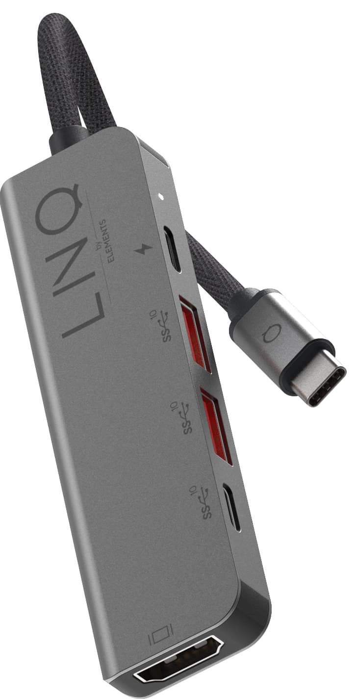 LinQ 5-i-1 Pro multiport adapter - Elkjøp | Elkjøp