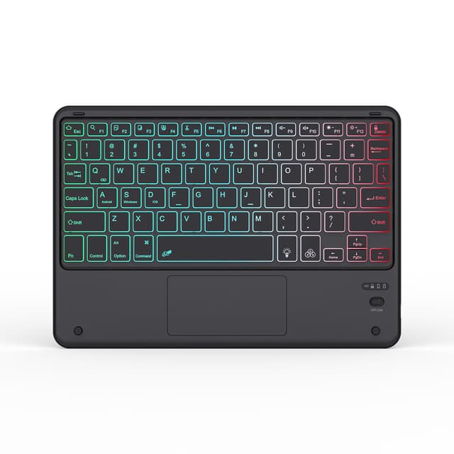 Bluetooth-tangentbord med pekplatta QWERTY Svart - Elgiganten