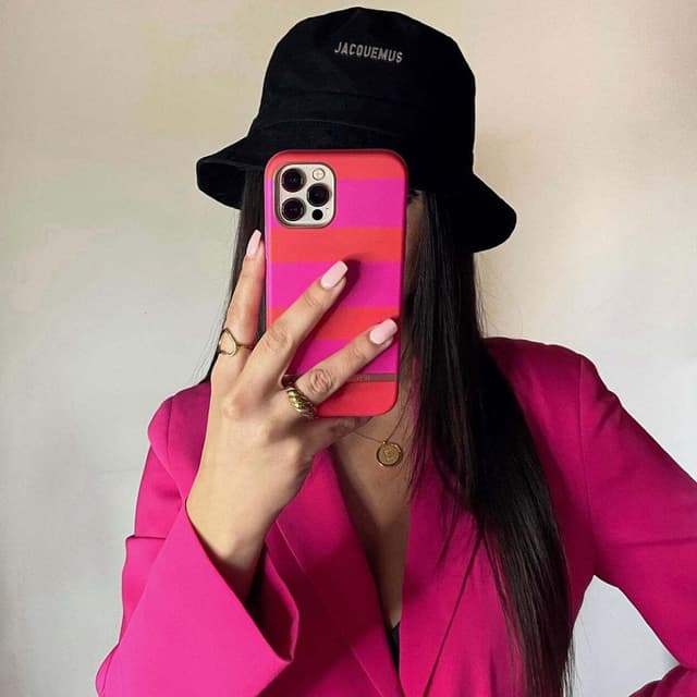 iPhone Skal Magenta Stripe - Elgiganten