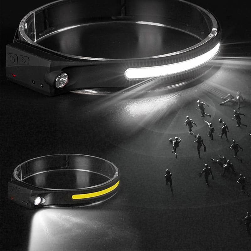 Oppladbar COB LED-hodelykt 2-pak Sort - Elkjøp | Elkjøp