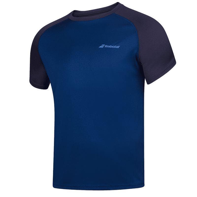 Babolat Play Crew Neck Tee, Padel- och tennis T-shirt kille Mörkblå 10 ...