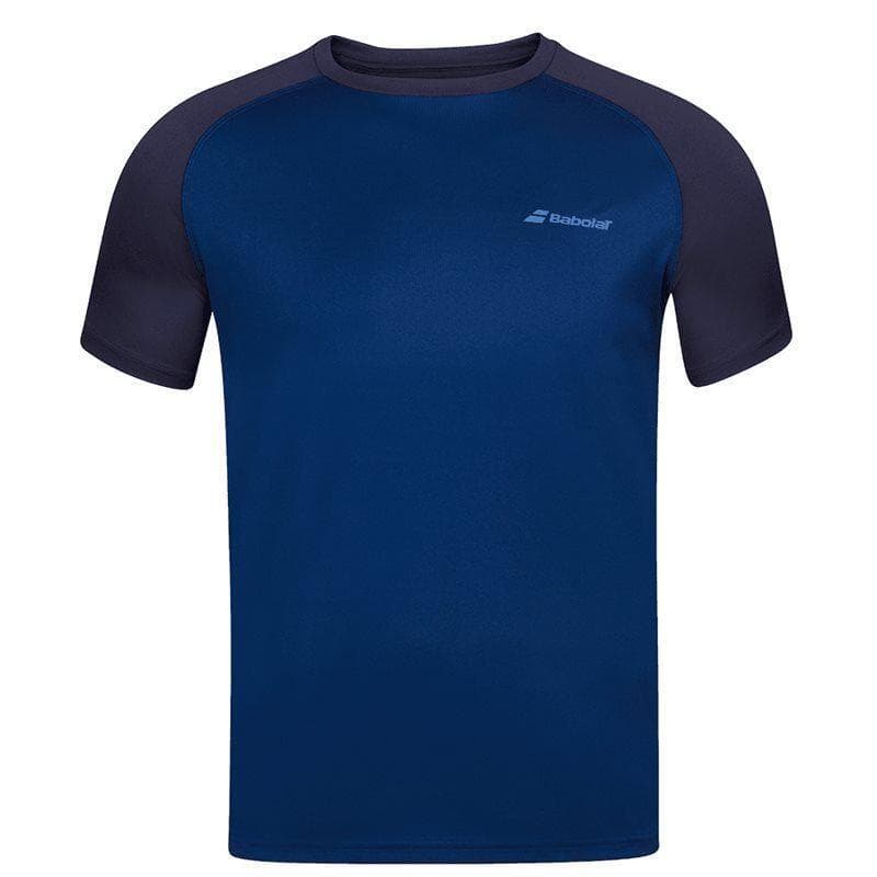 Babolat Play Crew Neck Tee, Padel- og tennis T-shirt fyr Mørk brun lær ...