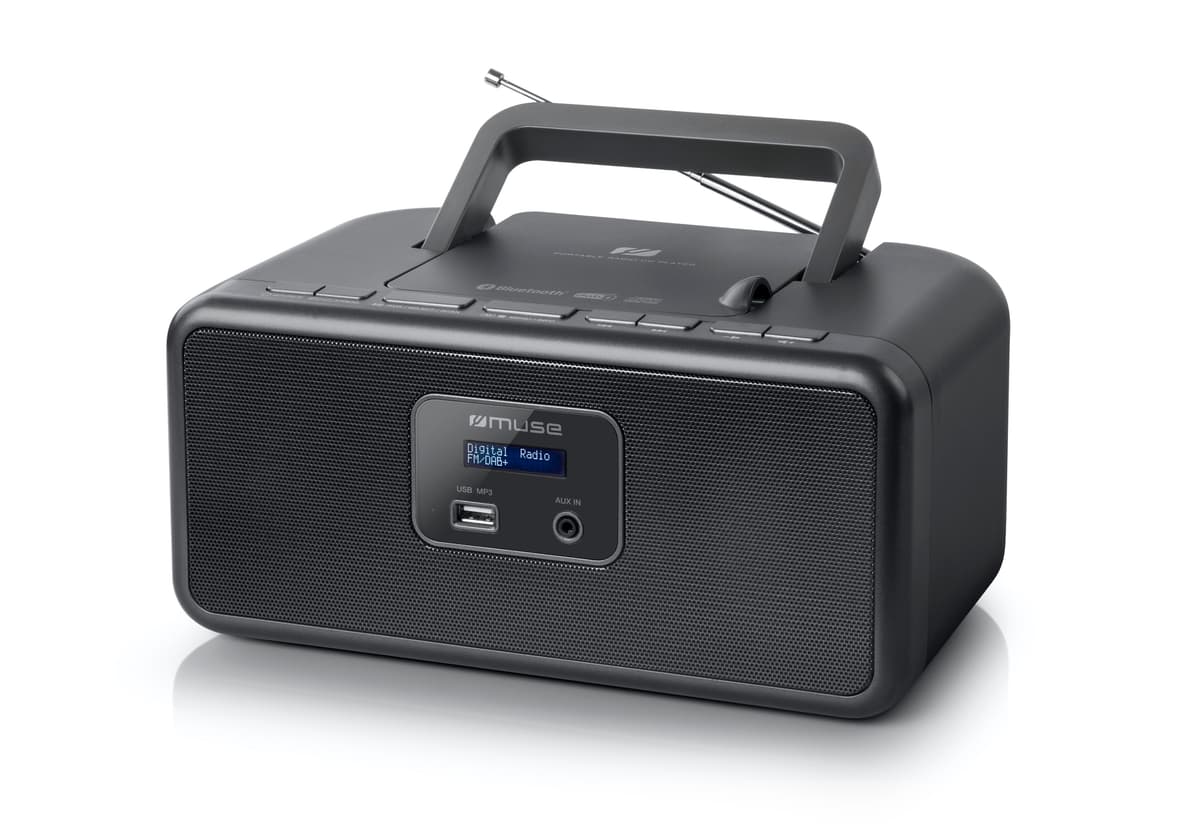 M-32 DB Radio bærbar DAB + FM CD USB Svart - Elkjøp | Elkjøp