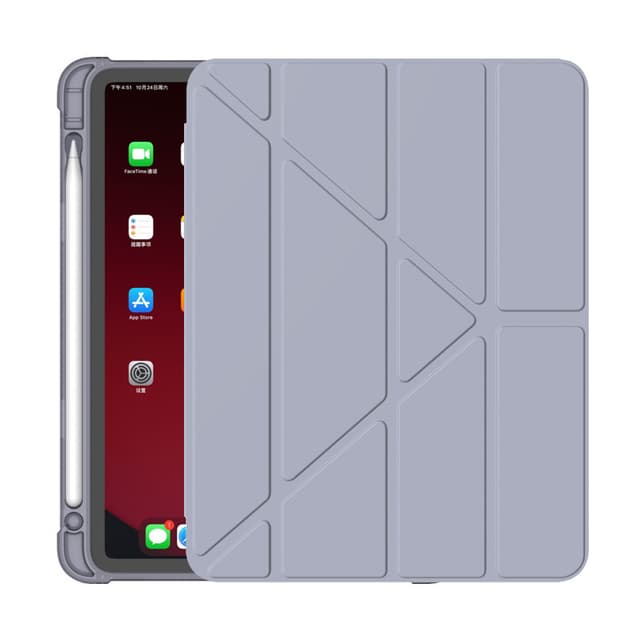 Tri-Fold Tablet Case Blyantholder Grå iPad 10 10.9 inch - Elkjøp