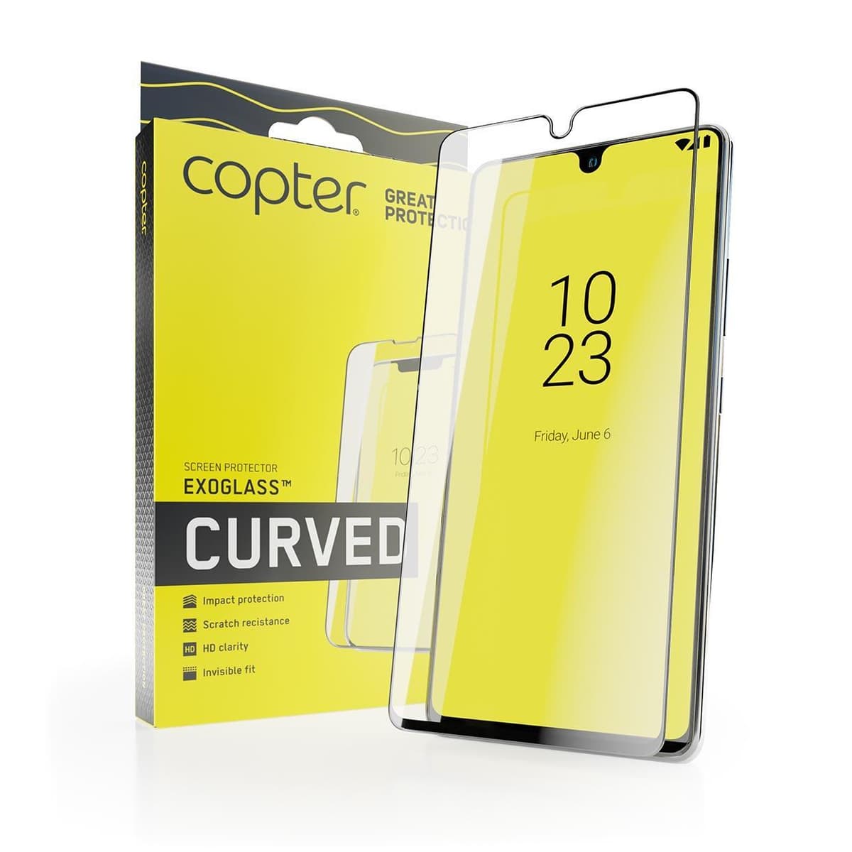 Copter Exoglass Samsung Galaxy Note 20 Ultra Curved Frame Svart ...
