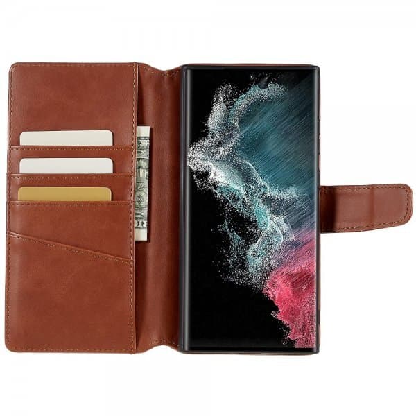 Nordic Covers Samsung Galaxy S23 Ultra Etui Essential Leather Maple ...