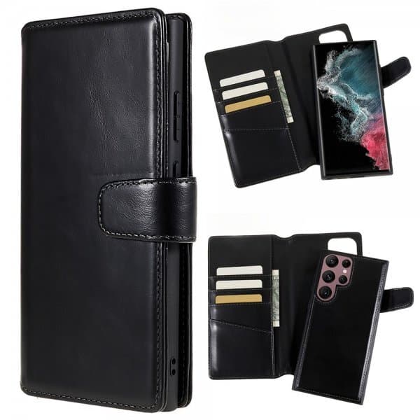 Nordic Covers Samsung Galaxy S23 Ultra Etui MagLeather Raven Black - Elkjøp