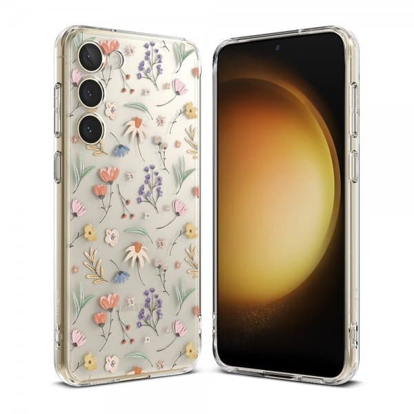 Ringke Samsung Galaxy S23 Kuori Fusion Design Dry Flowers - Gigantti