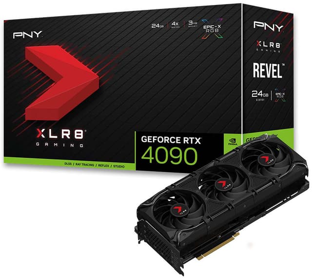 PNY GeForce RTX® 4090 24GB XLR8 Gaming REVEL RGB™ Triple Fan ...