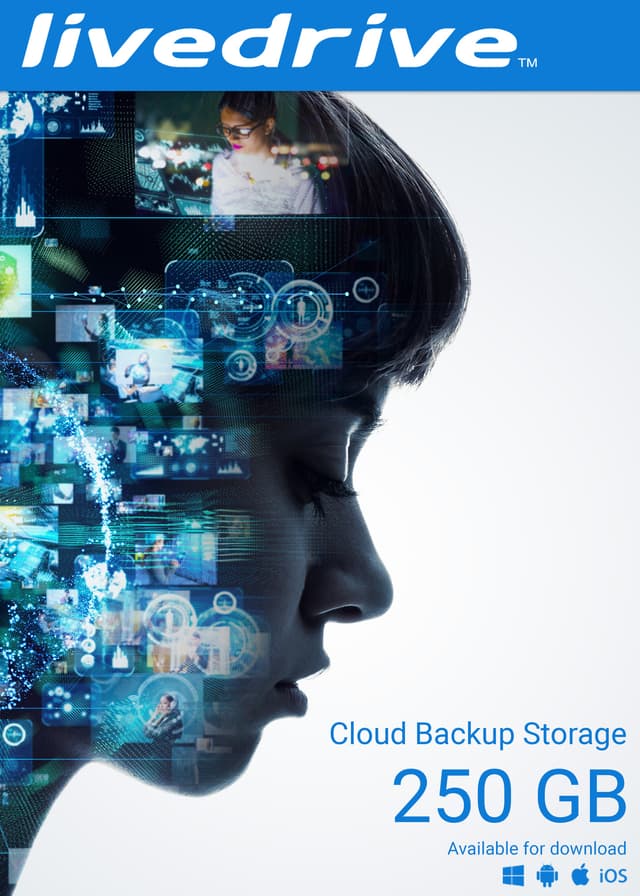 Livedrive Cloud Backup Storage 250GB - 3 Mobile Devices - 1 Year - iOS ...