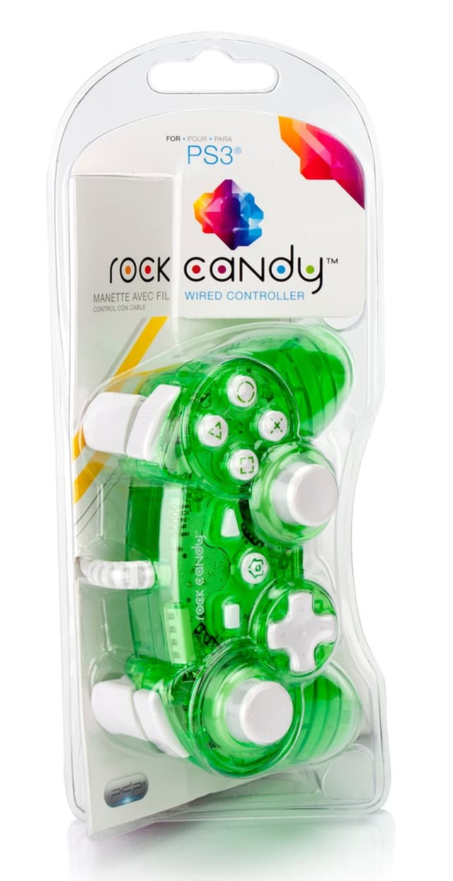 Rock Candy PS3 Handkontroll (grön) - Elgiganten - Elgiganten