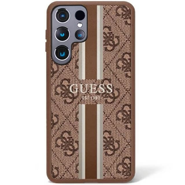Guess Hardcase 4G printed stripe Samsung Galaxy S23 Ultra - Brun ...