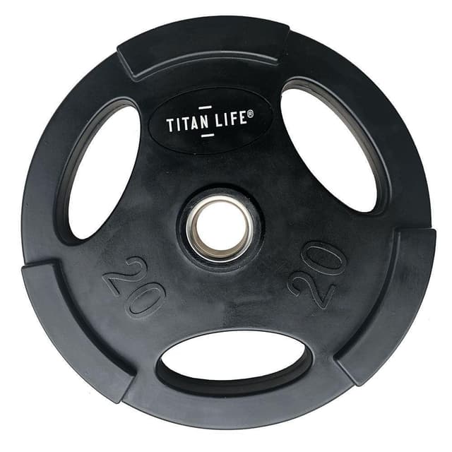 Titan LIFE Weight Disc Rubber. Ø50mm. Black, Levypainot Kumipäällyste ...
