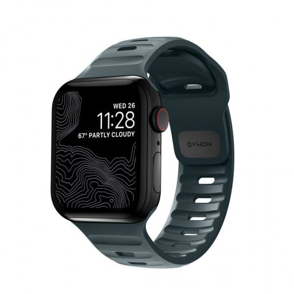 NOMAD Apple Watch 38/40/41mm Armbånd Sport Band Marine Blue - Elkjøp