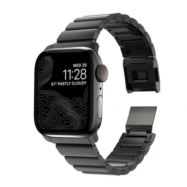 NOMAD Apple Watch 38/40/41mm Armbånd Steel Band Graphite - Elkjøp