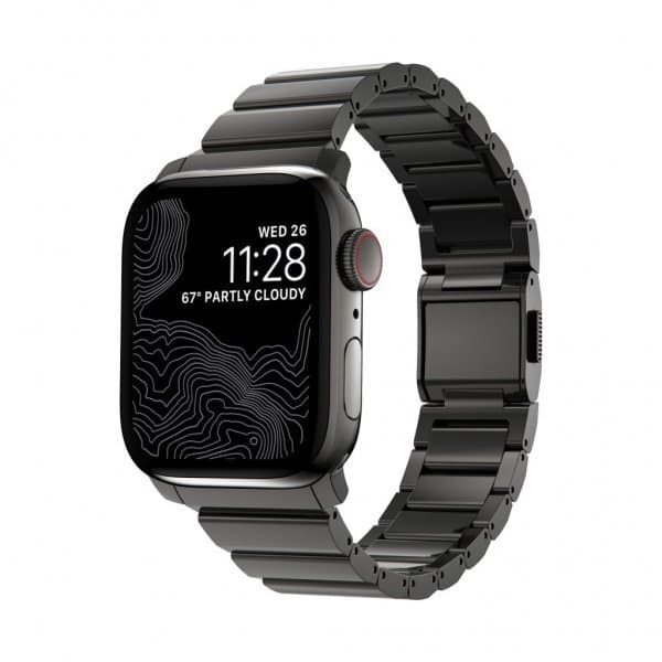 NOMAD Apple Watch 38/40/41mm Armbånd Steel Band Graphite - Elkjøp