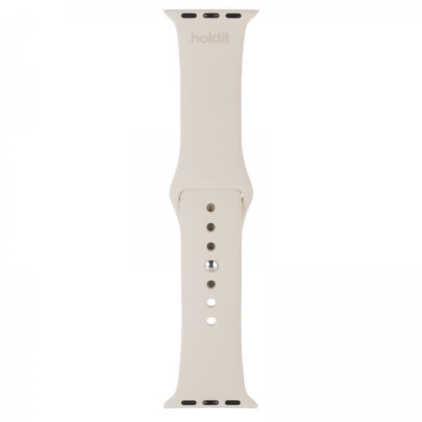 holdit Apple Watch 38/40/41mm Armband Silikon Light Beige - Elgiganten
