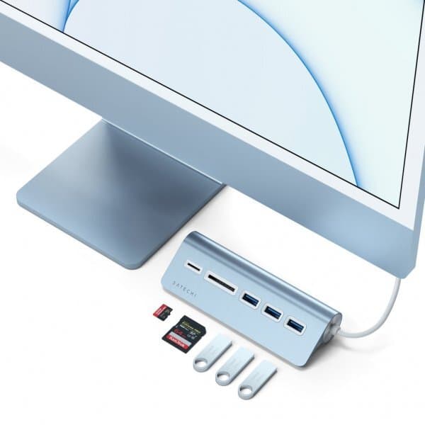 Satechi USB-C Combo Hub for Desktop Blå - Elkjøp | Elkjøp