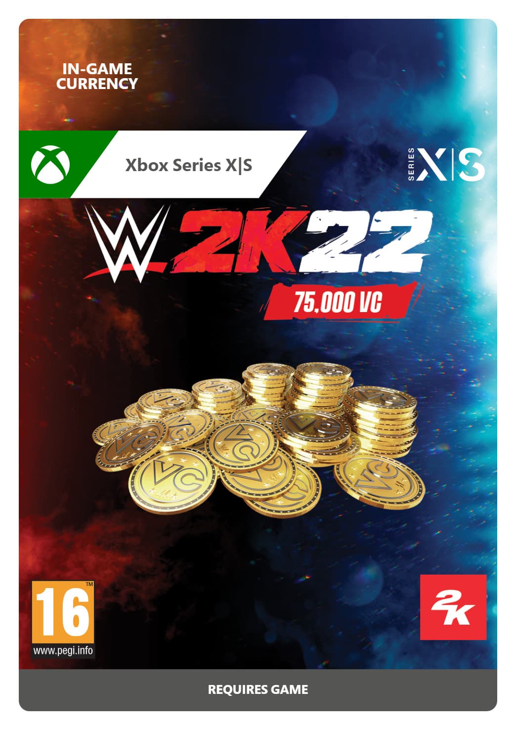 WWE 2K22: 75,000 Virtual Currency Pack for Xbox Series X|S - Xbox Seri ...