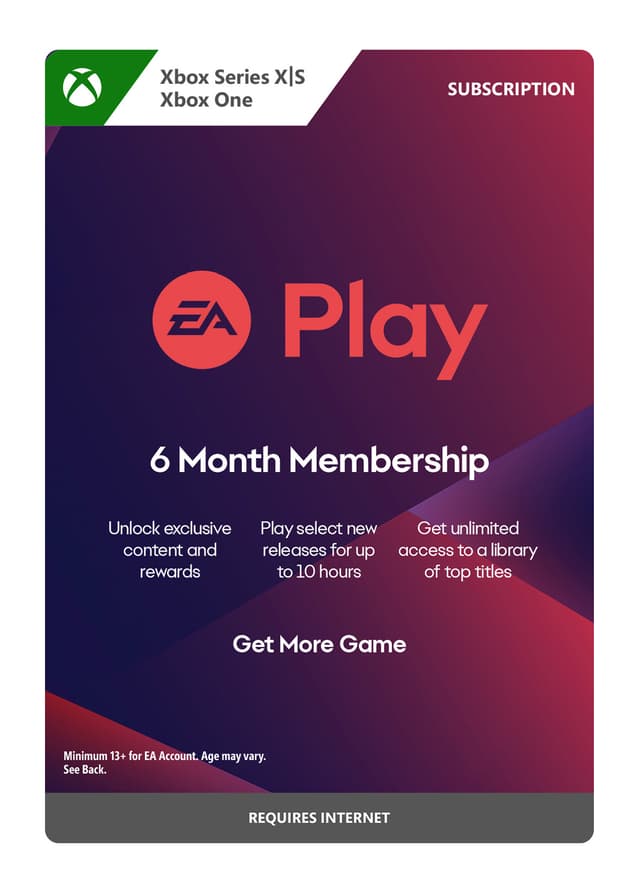 EA Play 6 Month Membership - XBOX One,Xbox Series X,Xbox Series S ...