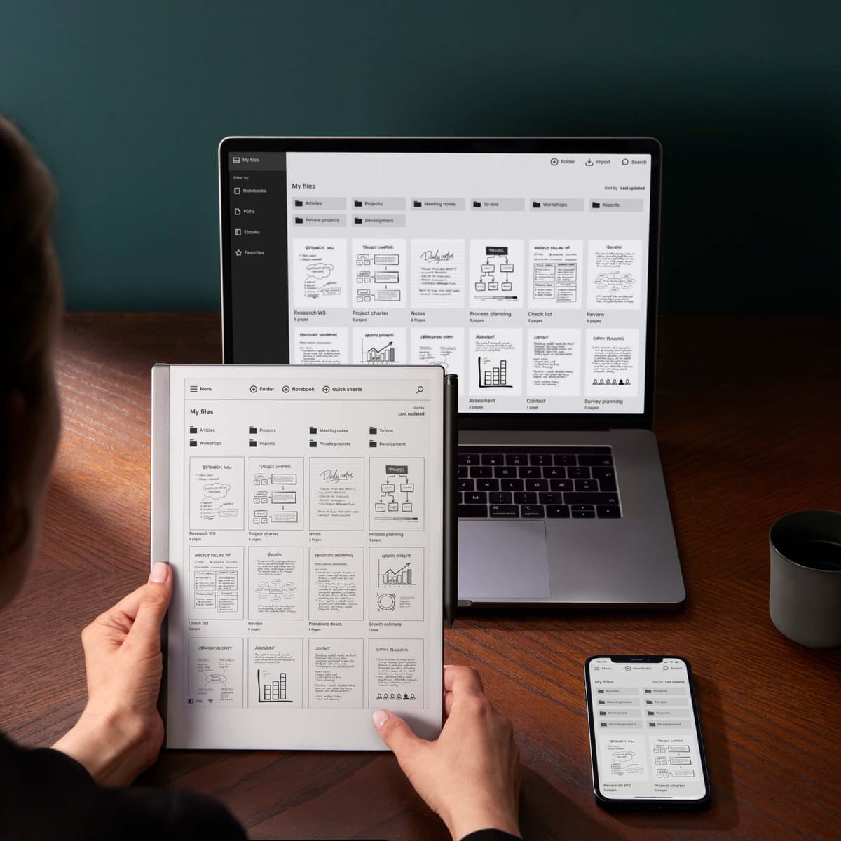 reMarkable 2 – Surfplatta på 10,3 tum – Marker Plus – Book Folio (grå ...