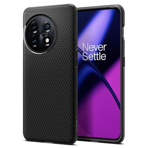 Spigen OnePlus 11 Cover Liquid Air Matte Black | Elgiganten | Elgiganten