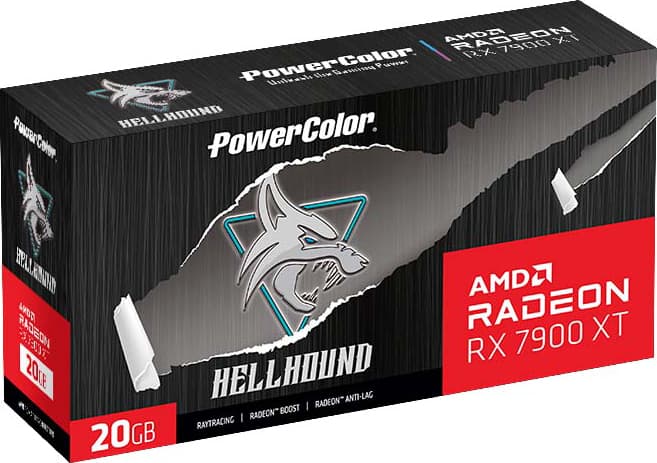 Powercolor HellHound Radeon 7900XT 20GB grafikkort - Elkjøp