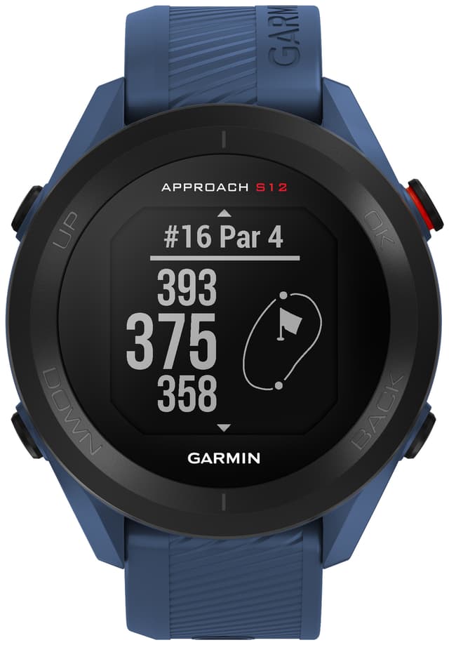 Garmin Approach S12 2022 GPS golfur (blå) | Elgiganten