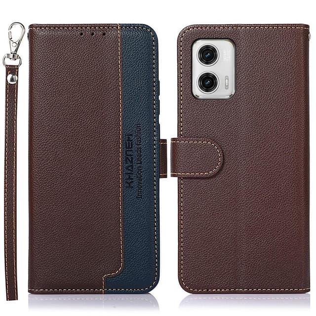 Motorola Moto G73 5G KHAZNEH Lommebok-deksel - Brun/Blå - Elkjøp