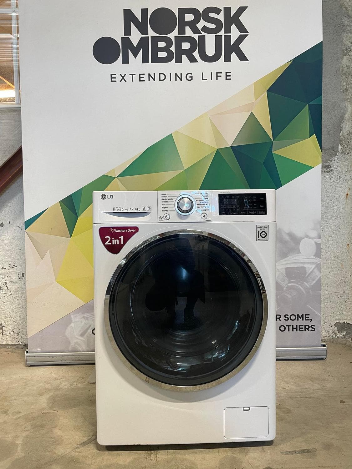 LG vask/tørk FH2U2HDM1N - brukt - Elkjøp | Elkjøp