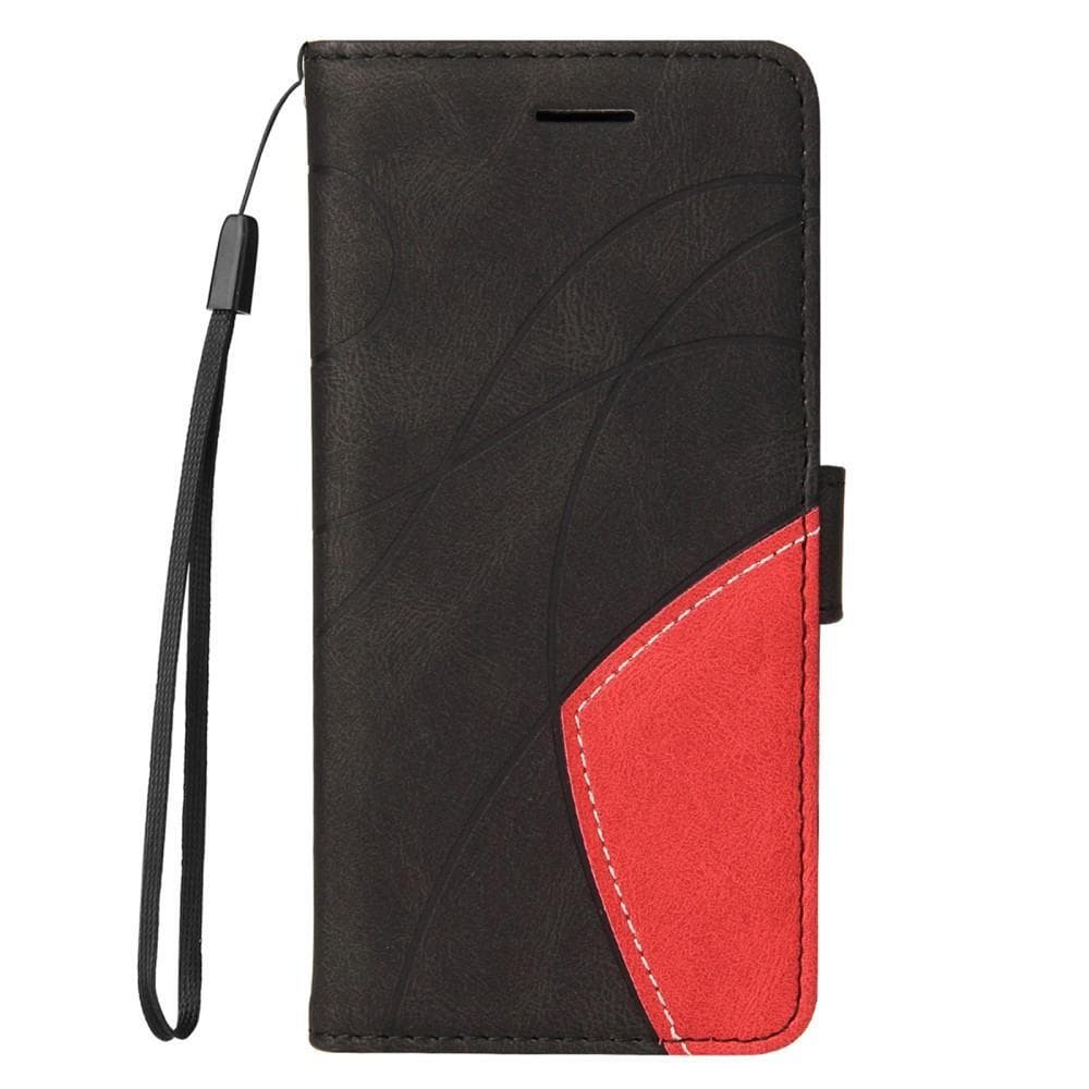 Til Samsung Galaxy A34 5G KT Series-1 Pung Telefontaske - Sort/Rød | Elgiganten | Elgiganten