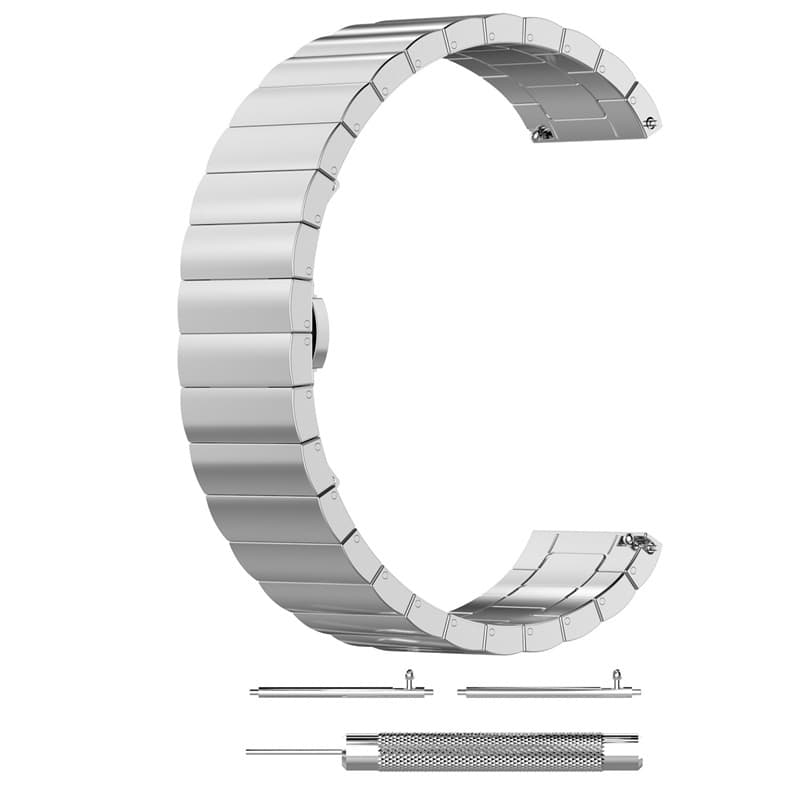 Klockarmband i rostfritt stål Silver 22 mm Huawei Honor Watch, 22mm, S ...