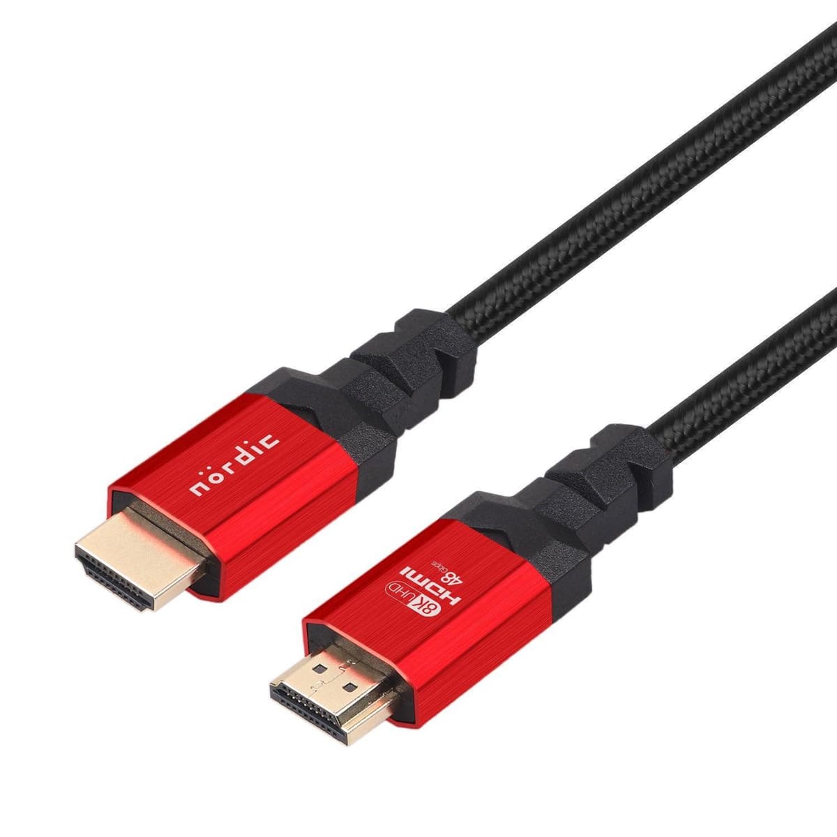 NÖRDIC CERTIFIED CABLE 1M Ultra High Speed HDMI 2.1 8k 60Hz 4k 120Hz ...