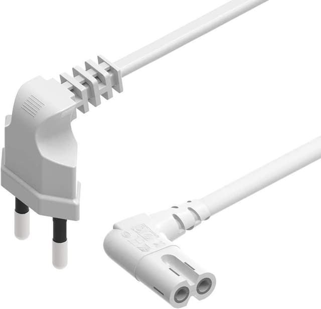 NÖRDIC Strömkabel vinklad 50cm 230V apparatkabel - Elgiganten